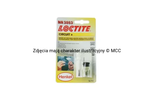 LOCTITE MR 3863 2gr ZESTAW DO NAPRAWY OGRZEWANIA TYLNEJ SZYBY ...